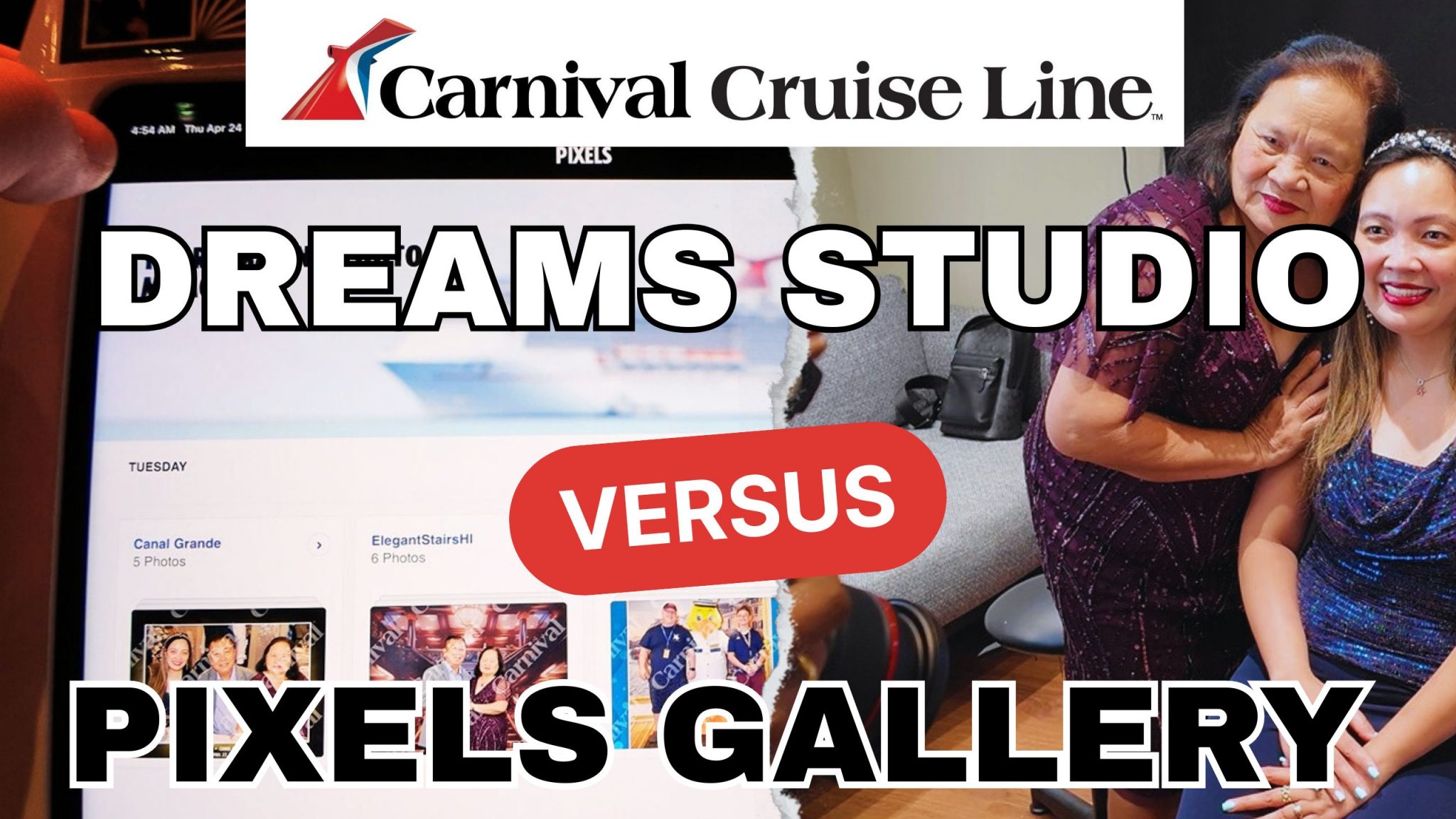 Carnival Dreams Studio vs Pixels Photo Gallery | Cruise Photo Packages ...